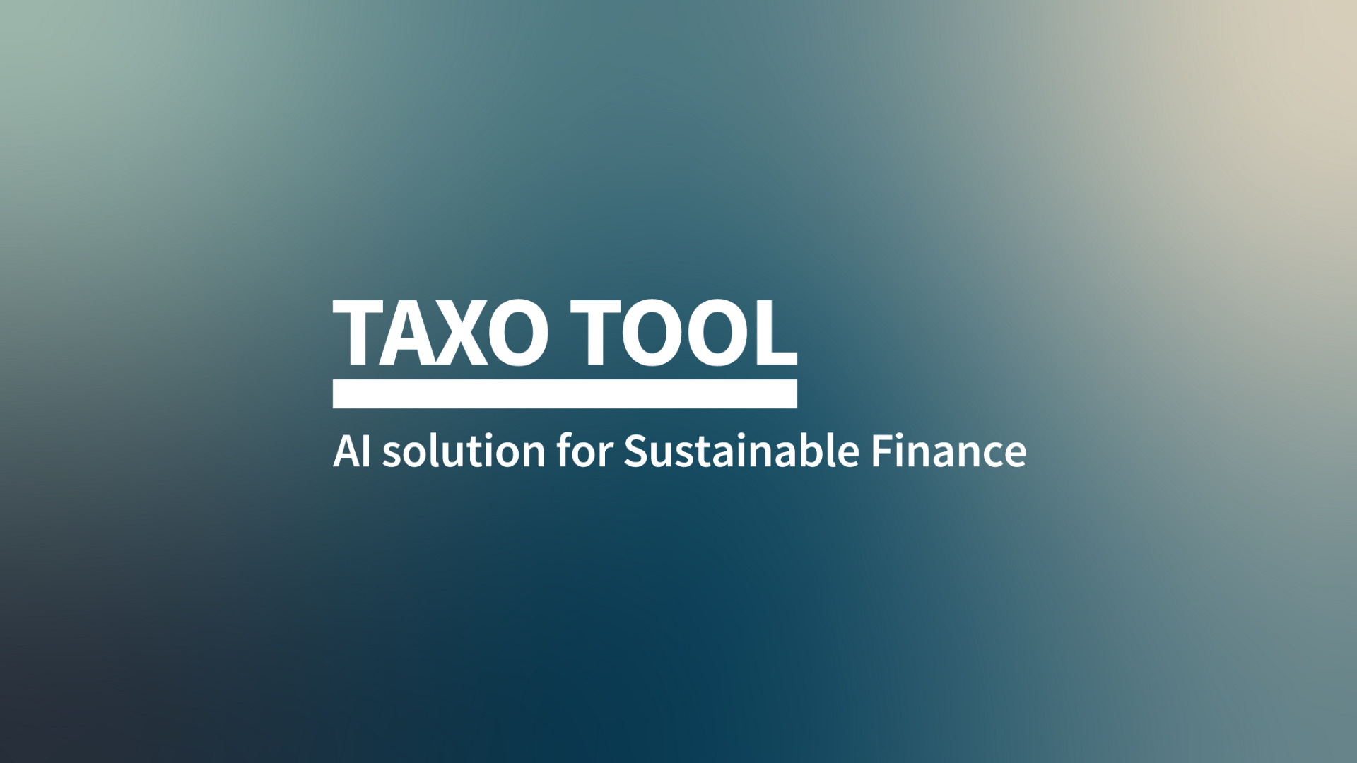 TAXO TOOL: new AI-Solution for Sustainable Finance - Dydon AI
